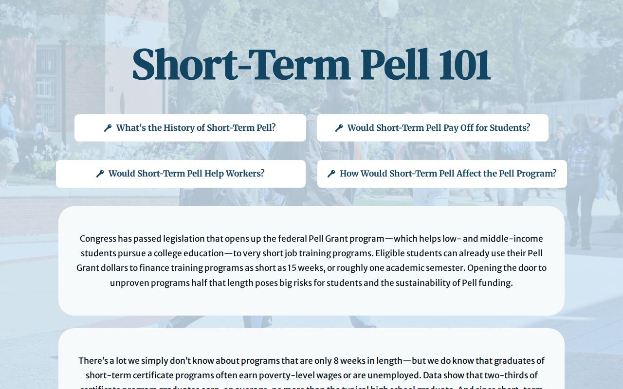Short Term Pell 101